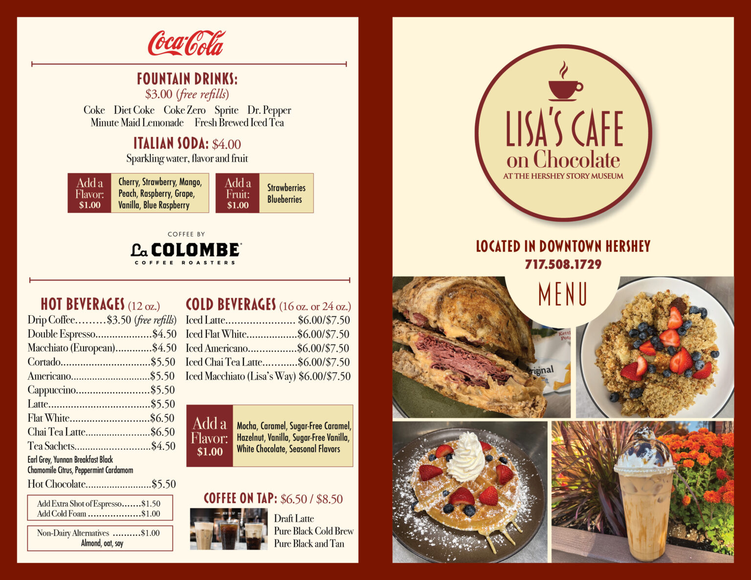 Hershey, PA Dining at Lisa's Cafe | Casual Restaurant & Eatery in Hershey